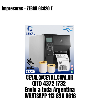impresoras – ZEBRA GC420 T | Imprimir Zebra con placa de red (ethernet)