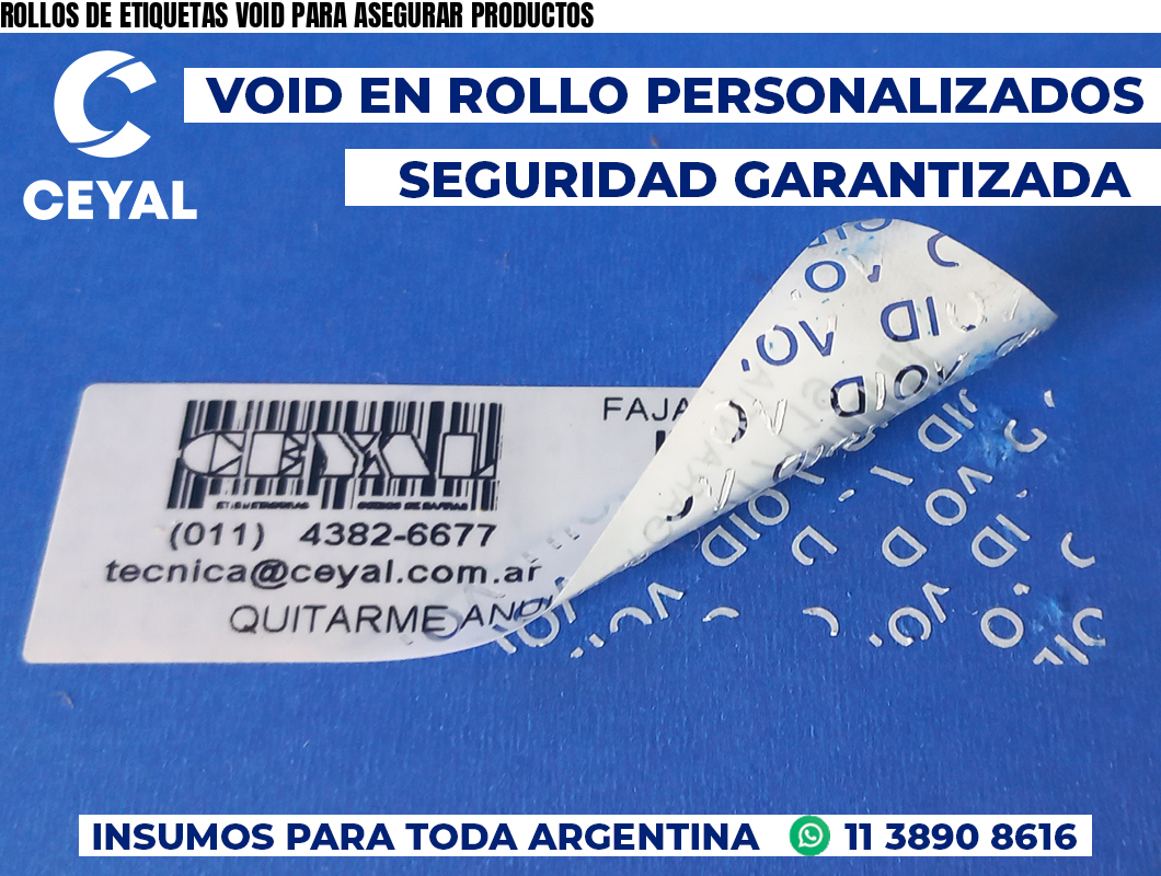 ROLLOS DE ETIQUETAS VOID PARA ASEGURAR PRODUCTOS | Imprimir Zebra con ...