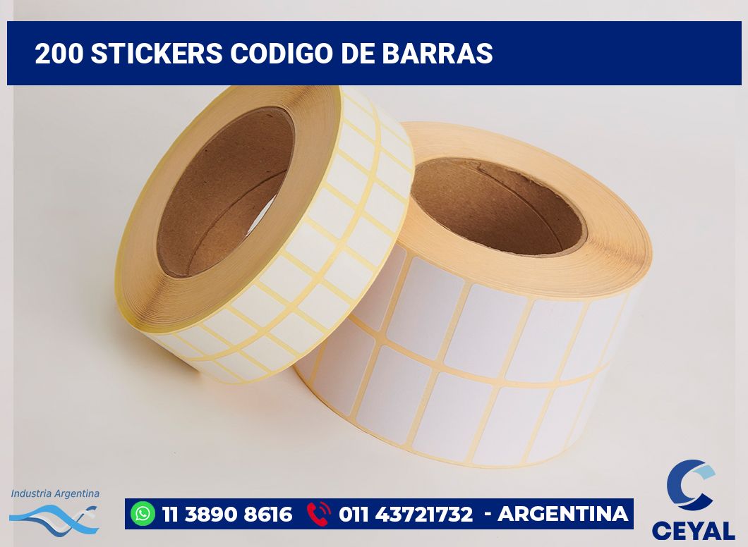 200 Stickers codigo de barras | Imprimir Zebra con placa de red (ethernet)