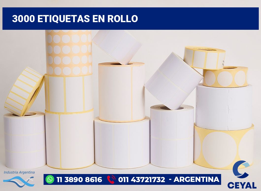 3000 Etiquetas en rollo | Imprimir Zebra con placa de red (ethernet)