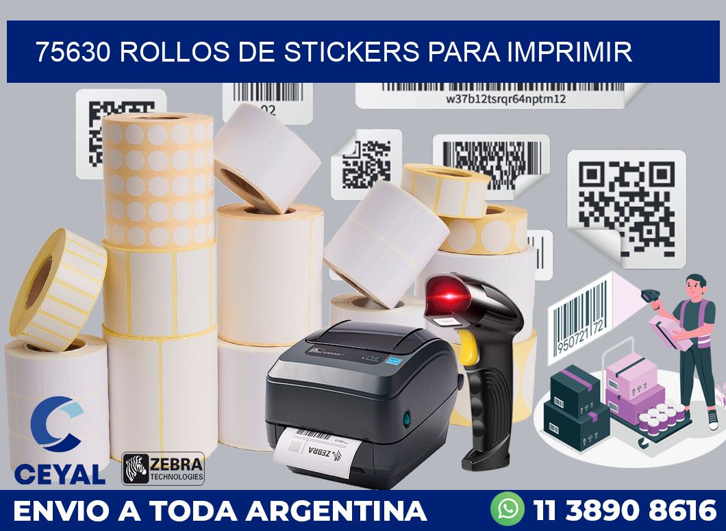 75630 ROLLOS DE STICKERS PARA IMPRIMIR | Imprimir Zebra con placa de ...