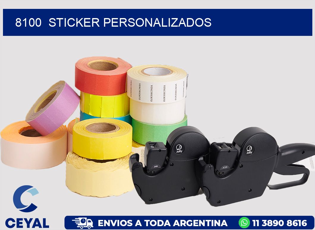 8100 sticker personalizados | Imprimir Zebra con placa de red (ethernet)