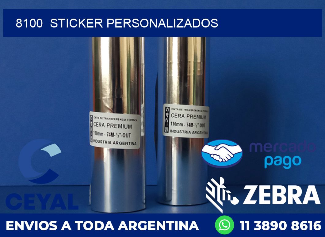 8100 sticker personalizados | Imprimir Zebra con placa de red (ethernet)
