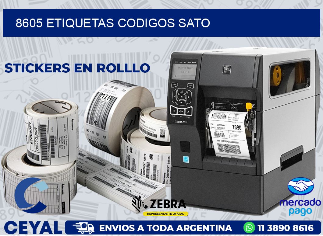 8605 ETIQUETAS CODIGOS SATO | Imprimir Zebra con placa de red (ethernet)