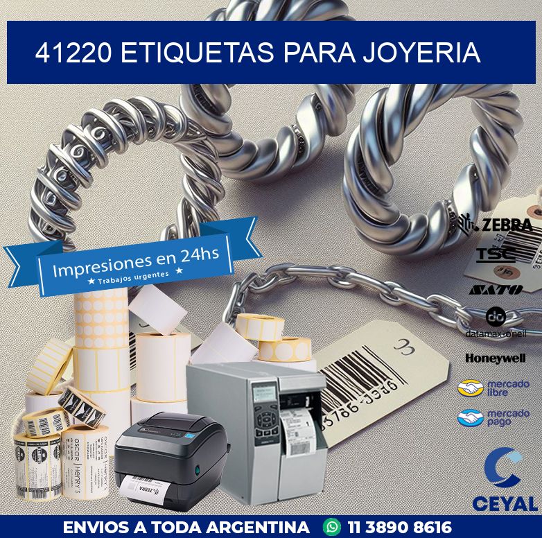 41220 ETIQUETAS PARA JOYERIA | Imprimir Zebra con placa de red (ethernet)