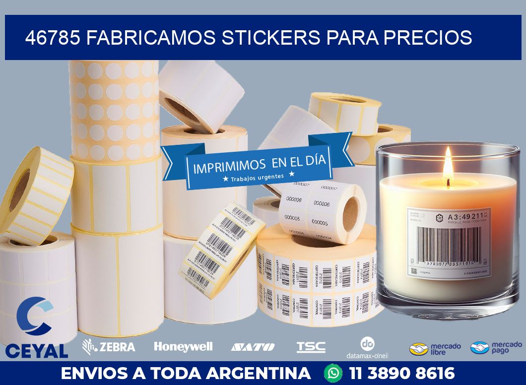 46785 FABRICAMOS STICKERS PARA PRECIOS | Imprimir Zebra con placa de ...