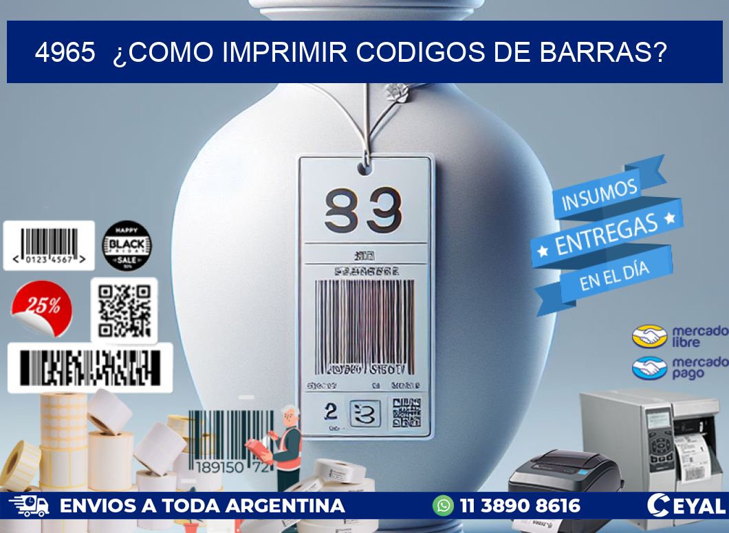 4965 ¿COMO IMPRIMIR CODIGOS DE BARRAS? | Imprimir Zebra con placa de ...
