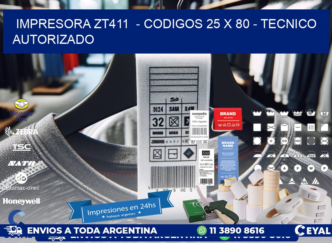 IMPRESORA ZT411 – CODIGOS 25 x 80 – TECNICO AUTORIZADO | Imprimir Zebra con placa de red (ethernet)