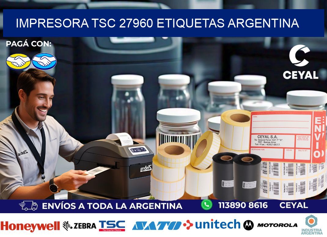 Impresora tsc 27960 etiquetas argentina | Imprimir Zebra con placa de ...